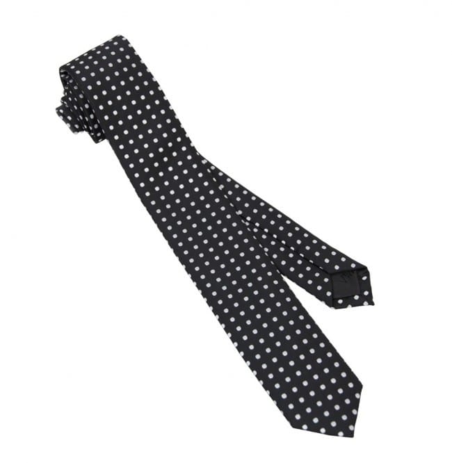 Black And White Polka Dot Tie