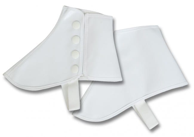 Spats Mens White Canvas Marching Band Spats - Tuxedos Online